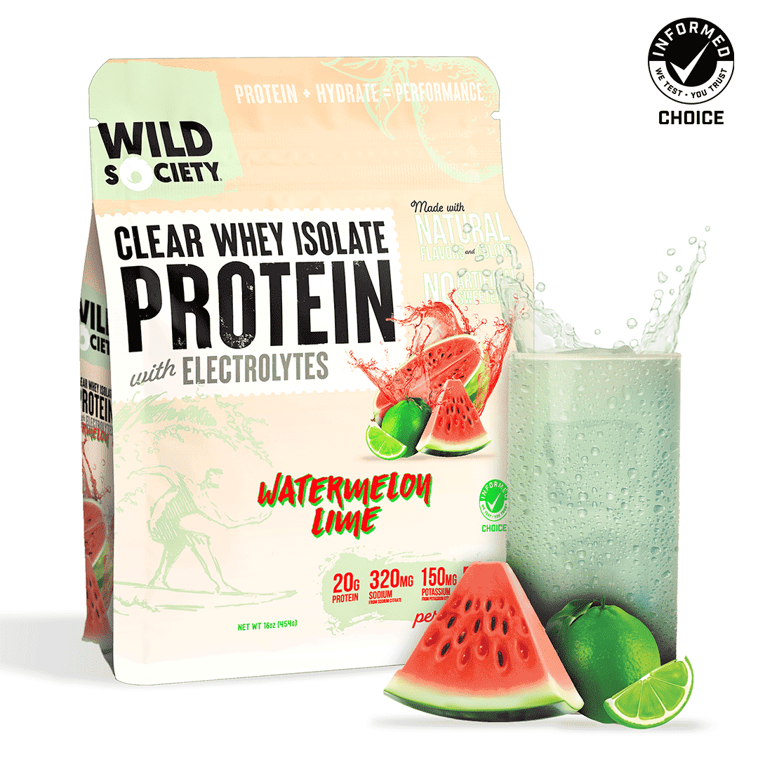 Clear Whey Isolate Protein Powder with Electrolytes – Wild Society ...