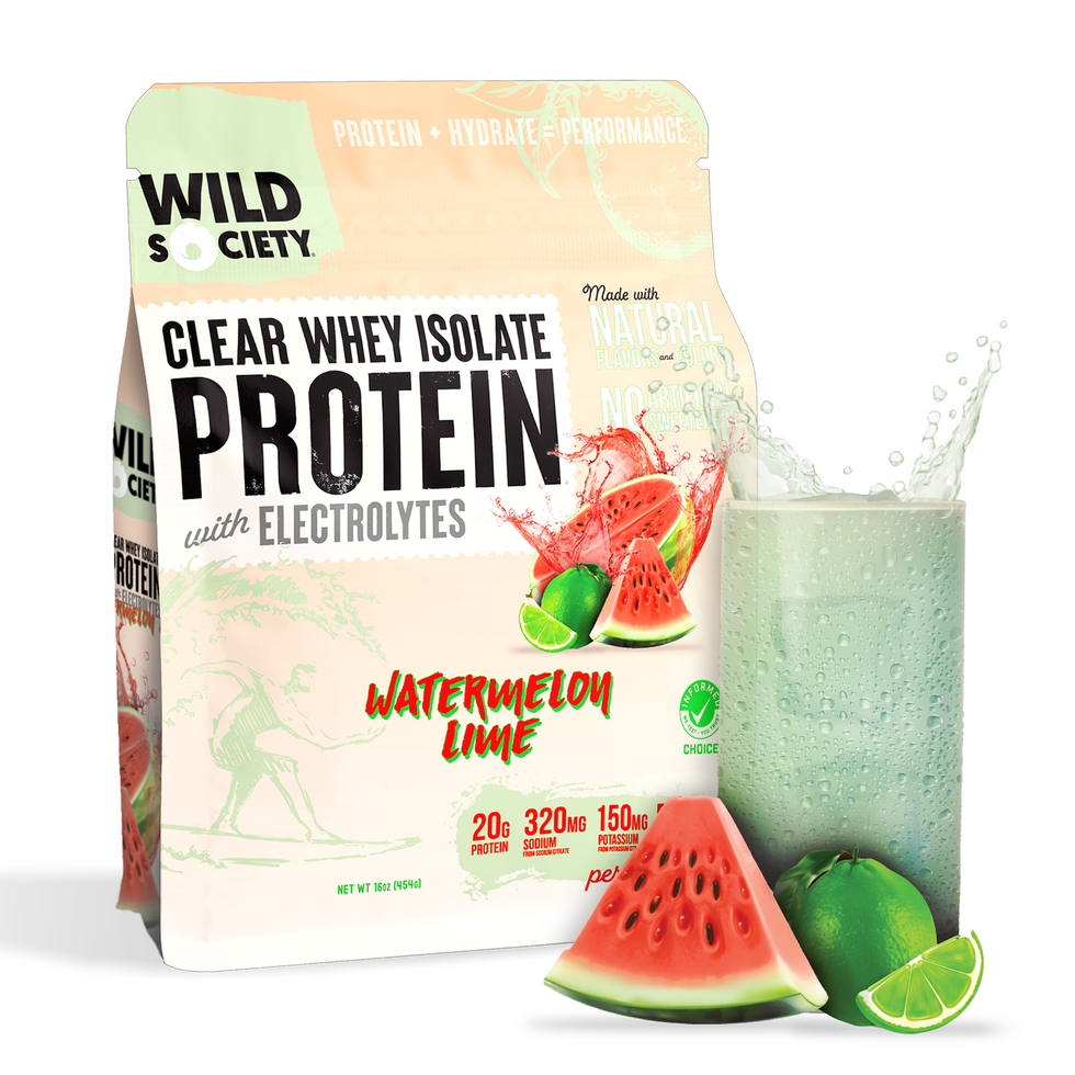 Clear Whey Isolate Protein Powder with Electrolytes – Wild Society ...
